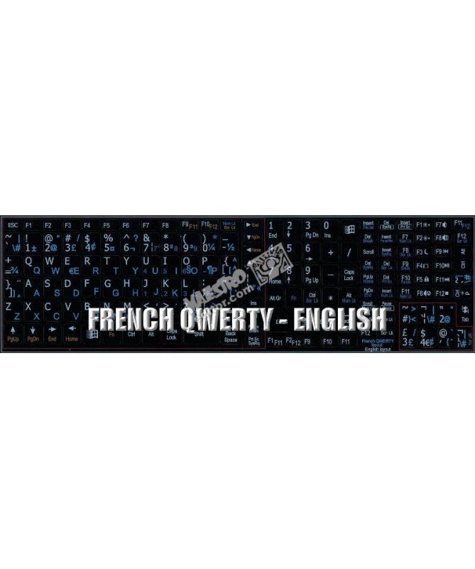 French QWERTY Eng Notebook