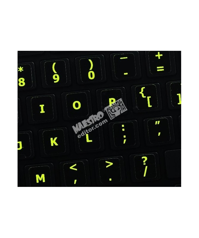 Glowing English US Mac