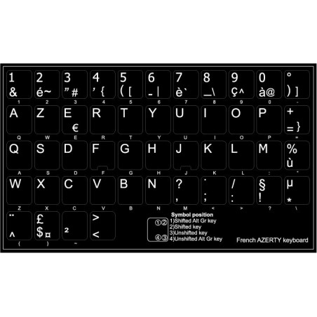 French AZERTY non tran PC